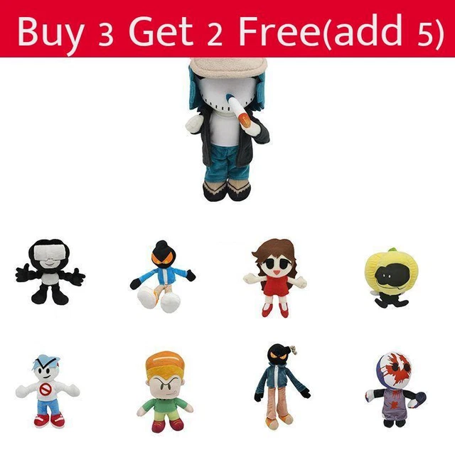 NIGHT FUNKIN FRIDAY FNF Plush Toy Garcello Whitty Spooky Month Pump ...