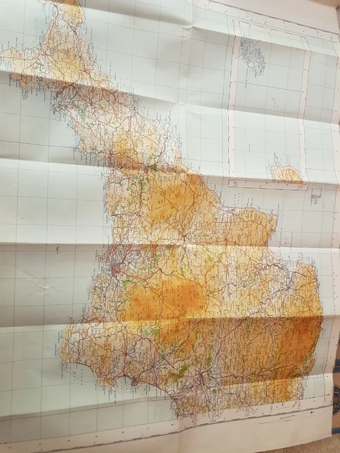 VINTAGE 1945/46 OS QUARTER INCH MAP OF GB fourth ed - job lot of 12 inc ...