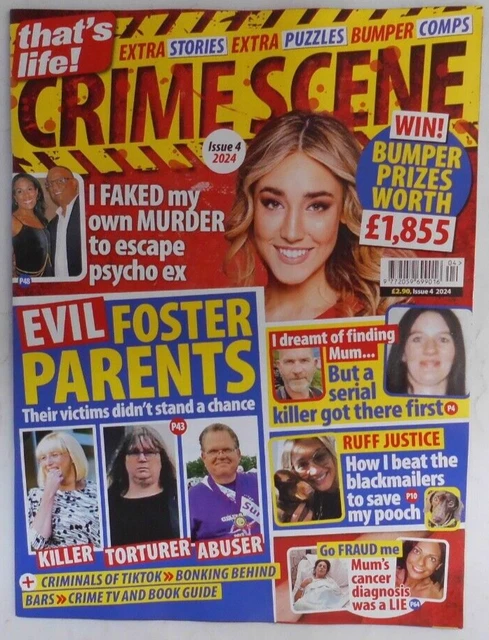 REAL LIFE SPECIAL magazine Thats Life Crime Scene April 2024 Evil ...