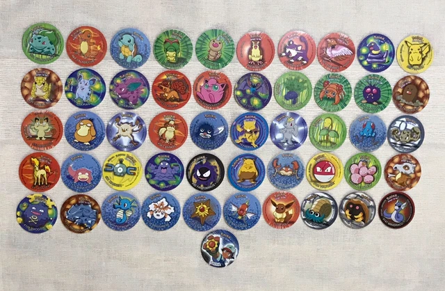 COMPLETE COLLECTION 51 Pogs Tazos - Pokemon Serie 1 - French Version ...