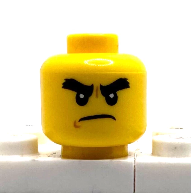 FIGURINE LEGO TÊTE Jaune Cole Smile Angry Ninjago Njo322 EUR 2,21 ...