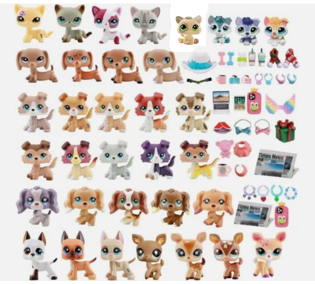 LITTLEST PET SHOP LPS Family Set 34x LPS Dogs Cats & Random 34 LPS ...