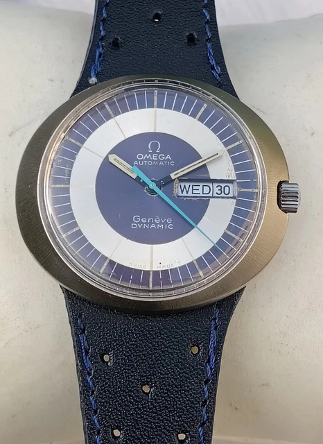 VINTAGE OMEGA GENEVE Dynamic Automatic Day/Date Stainless Steel Men's ...
