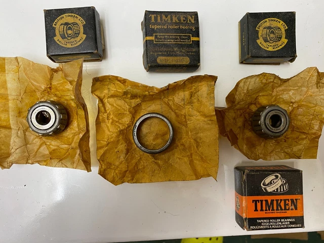 TRIUMPH MOTORCYCLE RIGID/ girder fork pre war FRONT wheel bearings. £0. ...