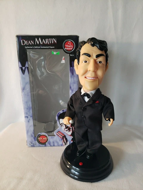 DEAN MARTIN ANIMATED Singing Figure original Box 2002 Gemmy Pop Culture ...