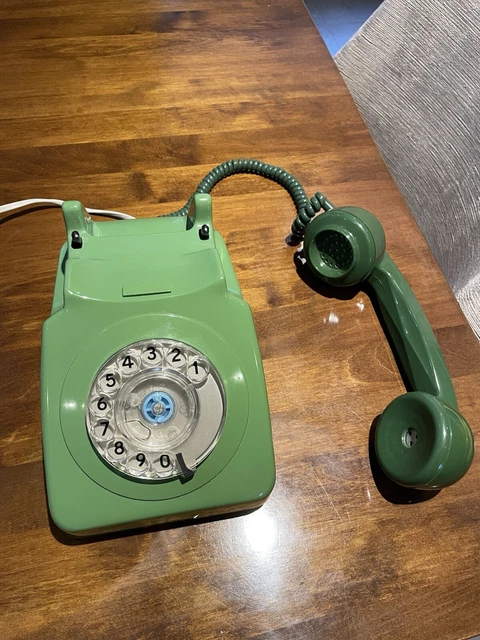 ORIGINAL GREEN 1978 GPO Rotary Telephone Fully Converted £30.00 ...