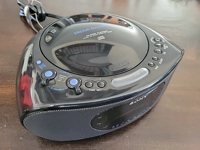 SONY DREAM MACHINE ICF-CD837 CD Player Dual Alarm Clock & AM/FM Radio ...