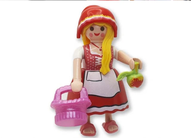 PLAYMOBIL FIGURINE PETIT Chaperon Rouge Villageois Ferme Forêt Cabane ...