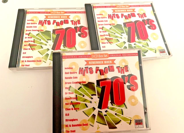 HITS FROM THE '70s 3 CD Set EMI UK - Canned Heat, Suzi, ELO, The Knack ...
