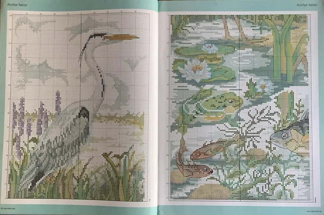 CROSS STITCH CHART - Magnificent Heron £1.49 - PicClick UK