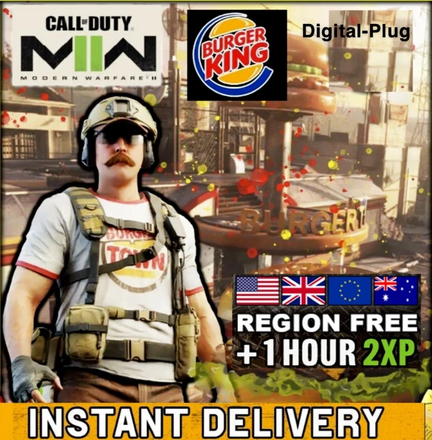 BURGER KING CALL of Duty: Modern Warfare 2 | Burger Town Operator Skin ...