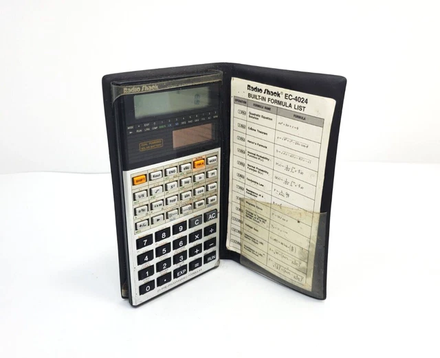 CALCULATRICE DE FORMULE scientifique programmable vintage Radio Shack ...