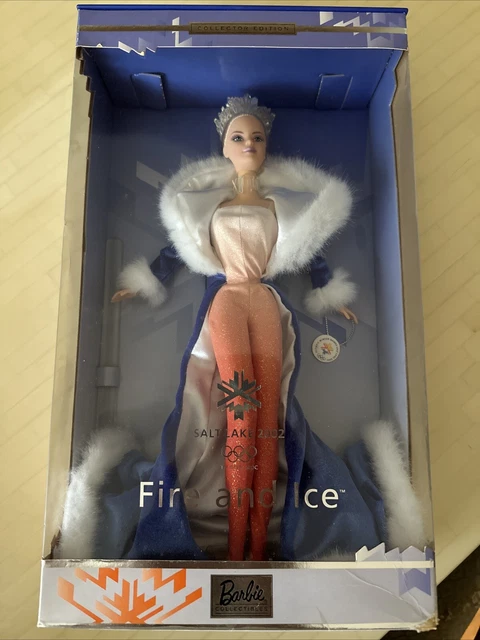 BARBIE SALT LAKE 2002 Fire and Ice Olympic Winter Games Doll 2001 ...