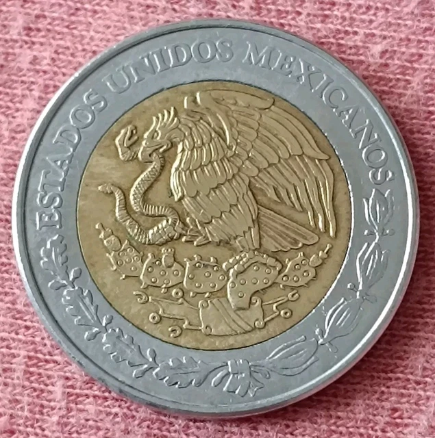 🇲🇽 MESSICO MEXICO 🇲🇽 Moneta Coin Pesos 5 $ Dollar 1998 Vecchio Conio ...