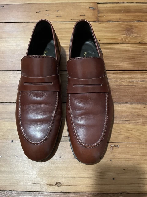 PAUL SMITH 'CHILTON' men's leather brown penny loafer - size 7US 6UK £ ...