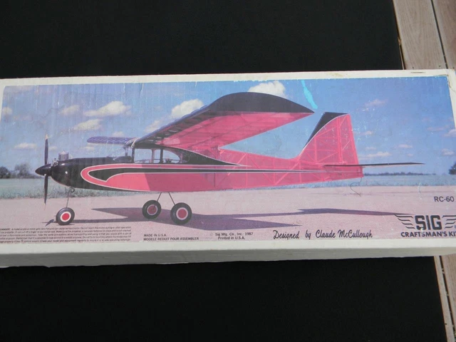 KIT MODÈLE AVION volant SIG Kadet Seniorita RC 60 R/C Balsa EUR 94,14 ...