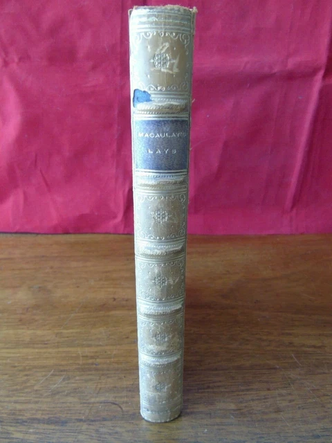 LAYS OF ANCIENT ROME LORD MACAULEY 1893 leather Binding illus Weguelin ...