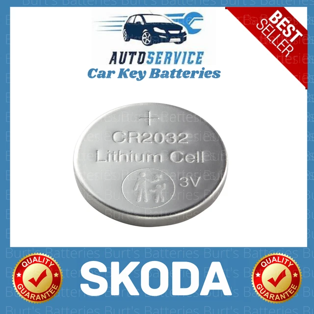 CAR KEY FOB Battery For Skoda Remote Karoq Fabia Octavia Yeti Superb ...