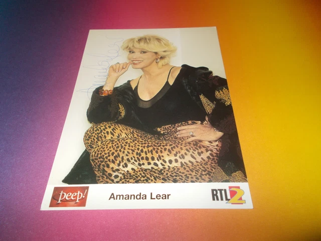 AMANDA LEAR RTL 2 signed signiert autograph Autogramm auf Autogrammkarte EUR 15,19 - PicClick DE