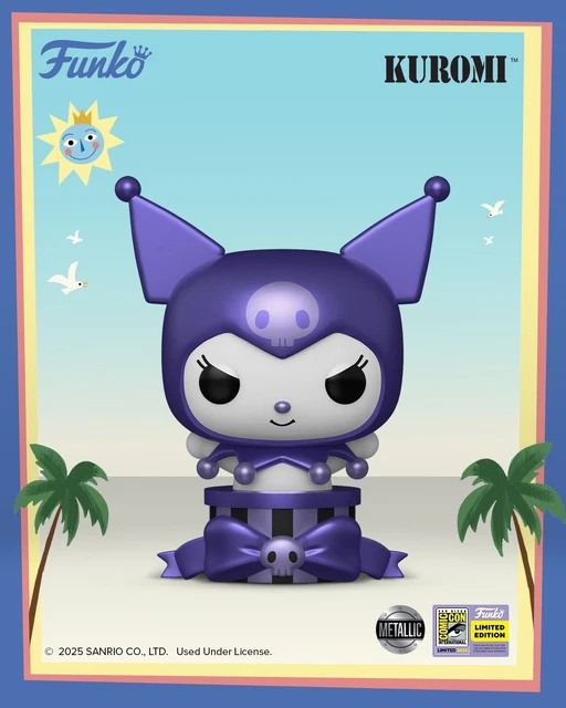 KUROMI METALLIC SANRIO Hello Kitty 2025 Sdcc Funko Pop! Official Con ...