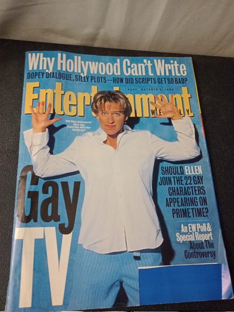 1996 OCTOBER 4 Entertainment Weekly Magazine Ellen, Gay TV Vintage ...