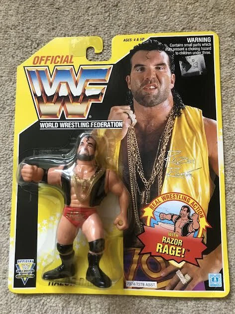 VINTAGE WWF HASBRO Razor Ramon Series 7 MOC 1992 Wrestling Figure ...