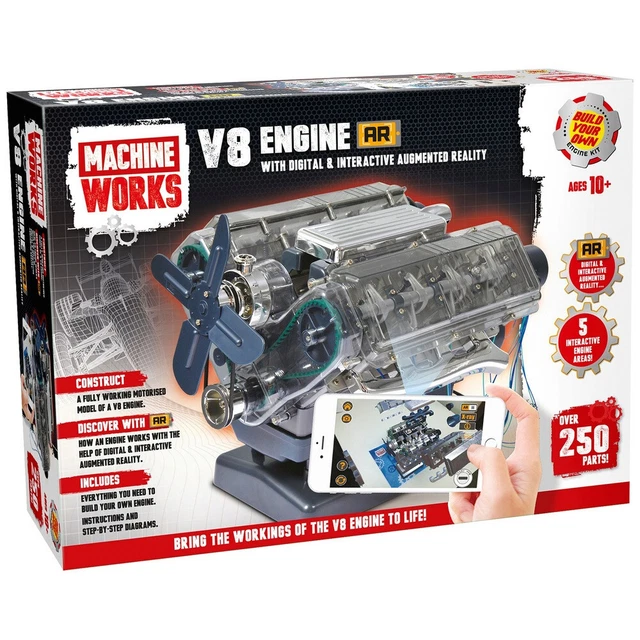 MACHINE WORKS V8 Model Engine step-by-step Diagrams Activity and Funs £ ...