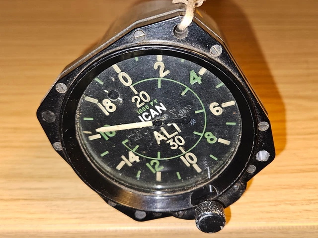WW2 WWII RAF 1940's MK17A ICAN Navigators Altimeter Aircraft Cockpit ...