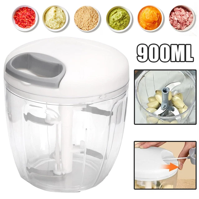 MANUAL FOOD CHOPPER Pull String Pull and Chop,Hand Food Shredder,Onions ...