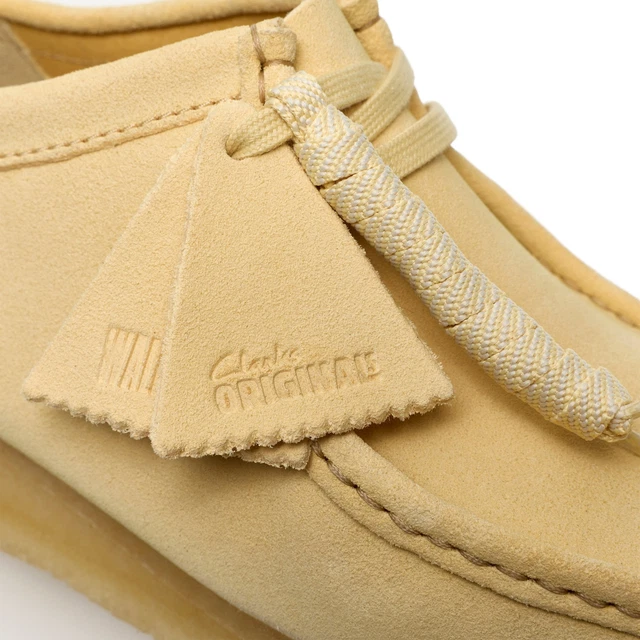 🆕🚚EXPRESS CLARKS MEN’S Wallabee Pale Yellow Suede Moc $300.00 - PicClick CA