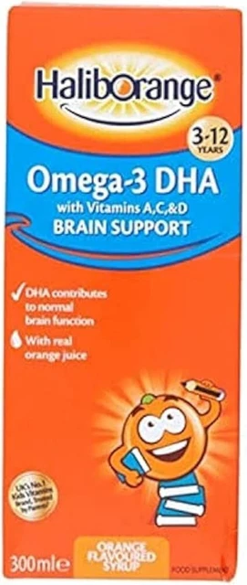 HALIBORANGE KIDS OMEGA-3 Syrup Orange 300ml £8.00 - PicClick UK