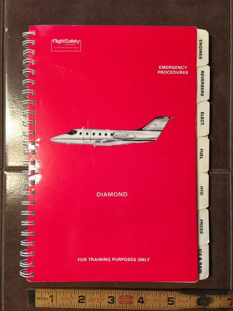 MITSUBISHI MU-300 DIAMOND 1/1A Emergency Procedures Pilot Checklist $84 ...