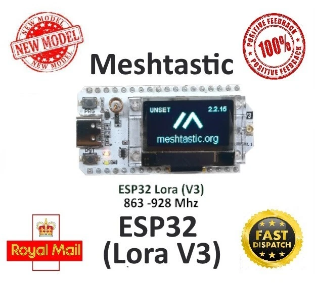 Heltec Esp32 Lora V3 Meshtastic With Sx1262 And Esp32 S3fn8 Chip Oled £2250 Picclick Uk