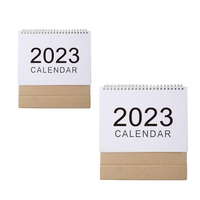 2022-2023 DESKTOP CALENDAR EnglishDaily Monthly Planner Schedule Yearly ...