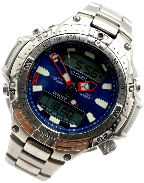 CITIZEN PROMASTER AQUALAND JP3000-53L Diver's 200M Men's Watch EUR 322 ...