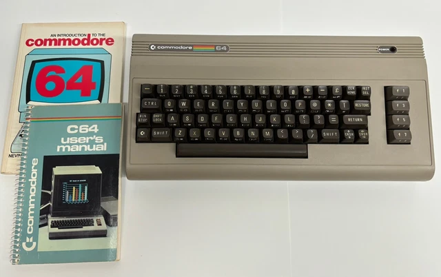 COMMODORE 64 W/JIFFYDOS Switchable C64 Vintage Computer - Tested, Works ...