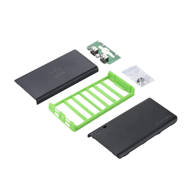 4-PORT USB 2A Power Bank Case Kit 6x18650 Battery Fast Quick Charger ...