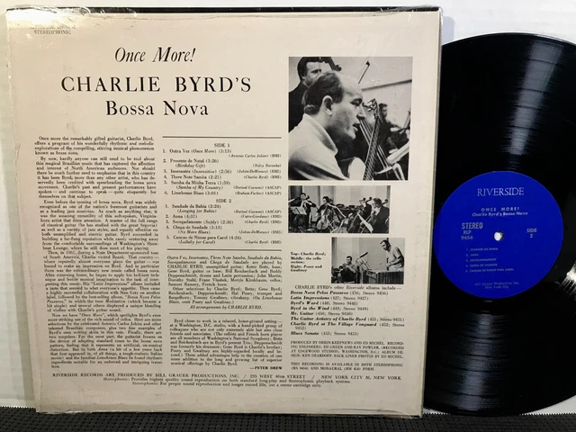 CHARLIE BYRD BOSSA Nova Once More! LP RIVERSIDE RLP 9454 STEREO 1963 ...