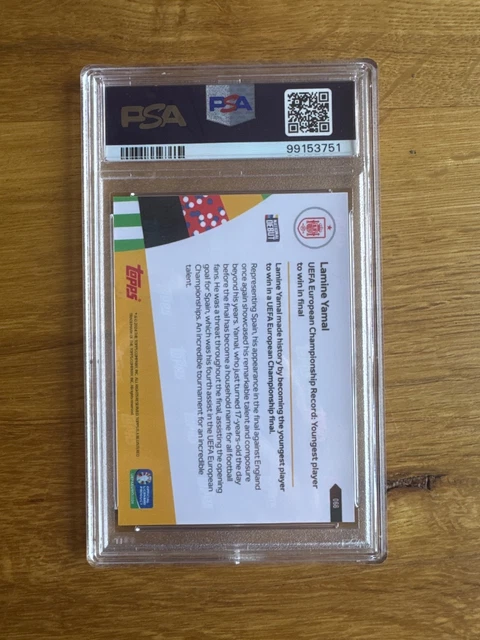 2024 TOPPS NOW Uefa Euro Lamine Yamal Youngest Player to Win Final £94. ...