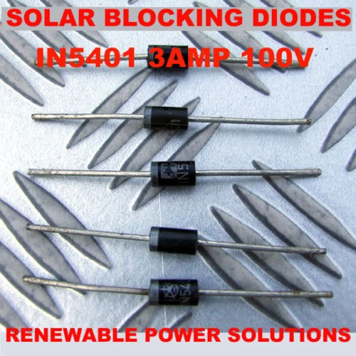 5 X BLOCKING or BYPASS CATASTROPHY DIODES SOLAR BP PV UP TO 40W PER ...