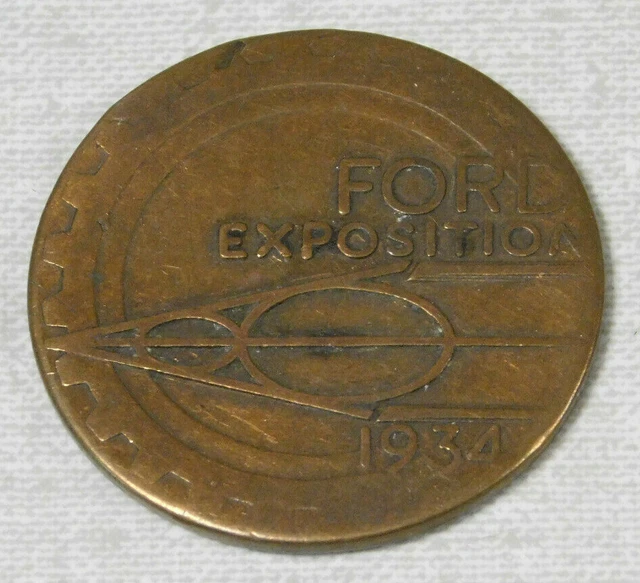 1934 FORD V8 Century of Progress World's Fair commemorative coin £23.72 ...