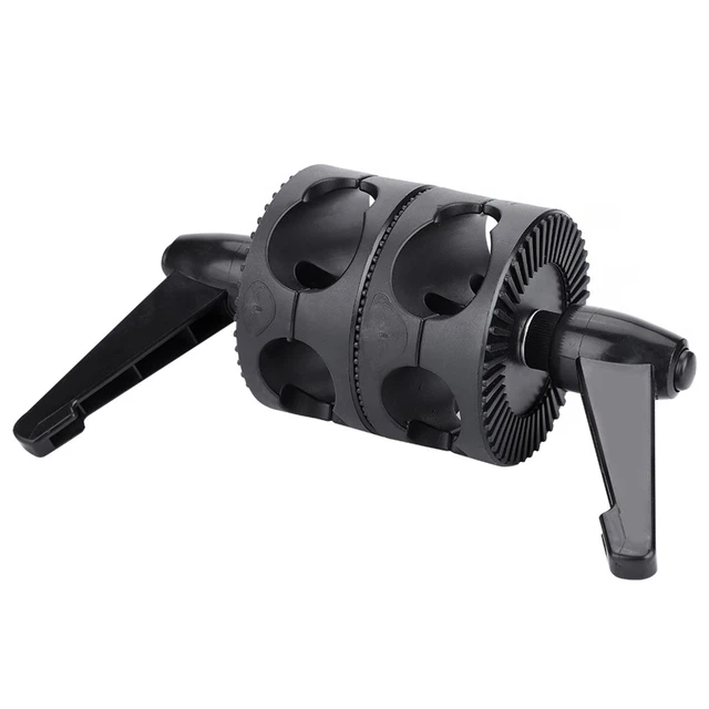 DUAL WHEEL REFLECTOR Bracket Support Rotator Light Stand Adapter ...