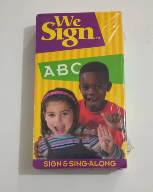 WE SIGN ABC Sign & Sing-Along [VHS 2001] NEW £10.84 - PicClick UK