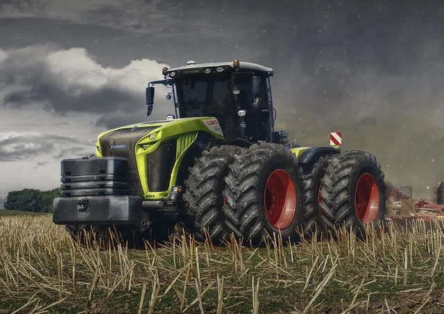 POSTER MOTIV: CLAAS XERION 5000 mit Zwillingsbereifung (NEU & OVP) EUR ...