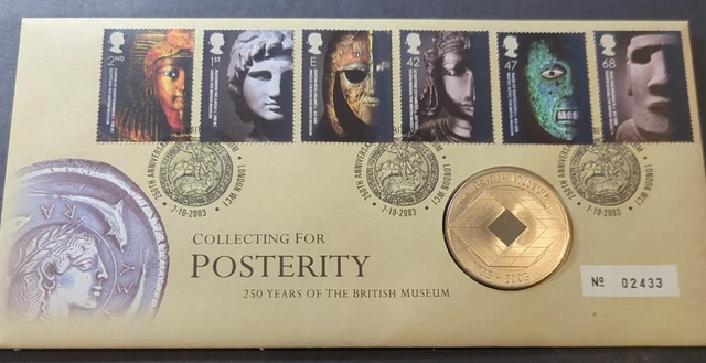 GREAT BRITAIN 2003 British Museum London pmk FDC PMC fine £2.24 ...