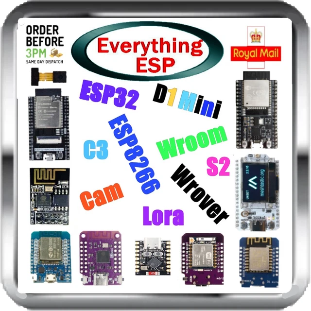 ESP32 C3 Super Mini Lora WROOM S2 ESP8266 Wemos D1 Mini C2 Wrover ...