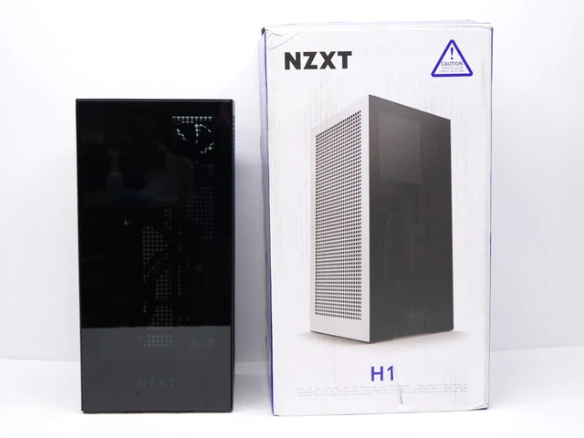 NZXT H1 V2 SFF Mini ITX Tower Case 750W PSU, AIO Liquid Cooler, Fan ...