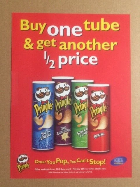 PRINGLES &EX-SCRAPBOOK 2024& Original Vintage Magazine Clipping/ Advert ...