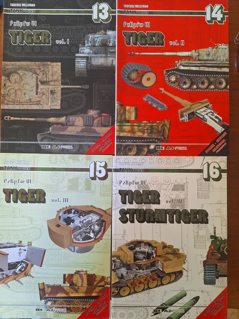 PZKPFW VI TIGER VOL I-II-III-IV TANK POWER AJP PRESS by T. Milleman ...