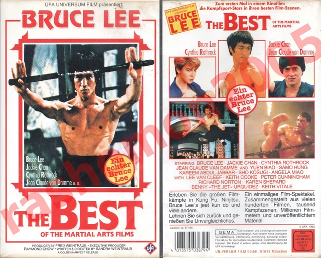 VHS THE BEST (1990) Bruce Lee Jackie Chan Cynthia Rothrock Uncut FSK18 ...